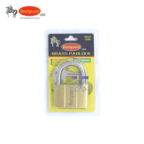 Jual BESTGUARD Gembok Kuningan model Per 60mm A296 - Kota Surabaya ...