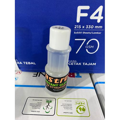 Jual Lem Astro Gabus Styrofoam Kertas Serbaguna / Instant Glue 60 ml 60 ...