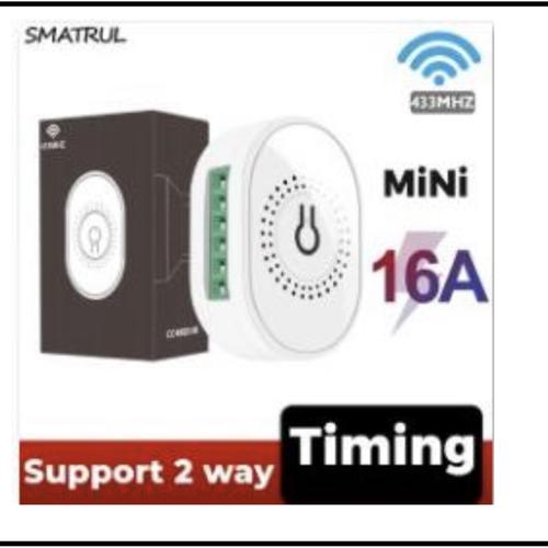 Jual SMATRUL 433Mhz 16A Mini 2-Way Smart Home Module Breaker Timing ...