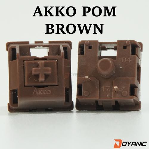 Jual AKKO POM BROWN mechanical switch ( Tactile - Plate Mount ) 3 PIN ...
