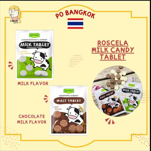 Jual ROSCELA MILK CANDY TABLET Snack Bangkok Thailand - Choco Malt ...