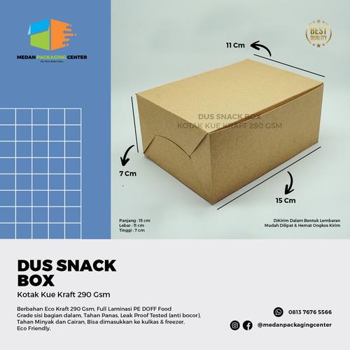 Jual Dus Snack box kraft 290 gsm , kotak kue , kotak snack - Kota Medan ...