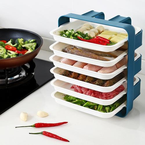 Jual Rak Piring Tempat Sayur Lauk 6 Susun Gantung Rak Sayur Makanan ...