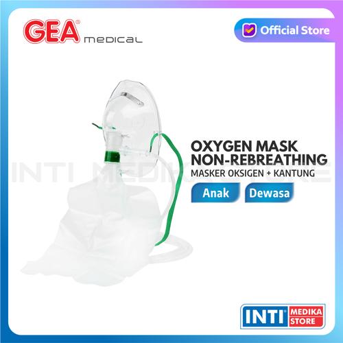 Jual GEA - Masker Oksigen Non Rebreathing Mask | Masker NRM Kantung ...
