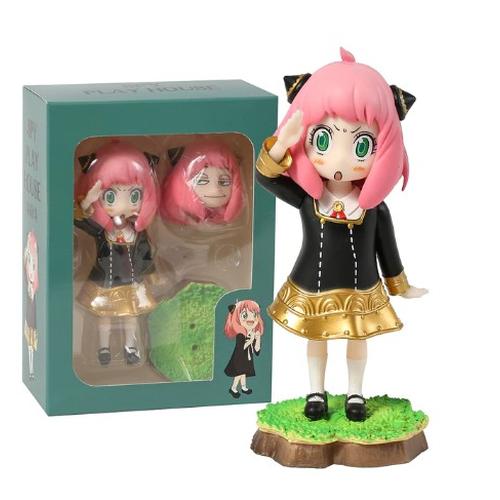 Jual Anime Figure 17cm Anya Forger Spy x Family Figure Replaceable Head ...