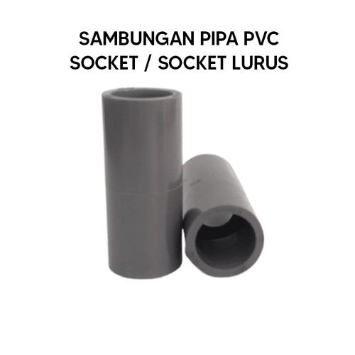 Jual SOCKET PIPA PVC / SAMBUNGAN LURUS SOCK PIPA PVC - Kota Manado ...