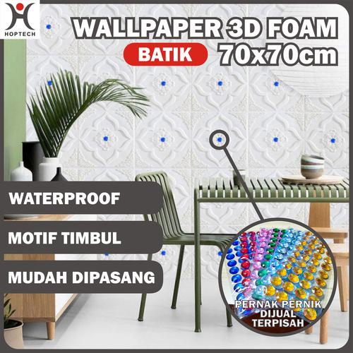 Jual Wallpaper Dinding 3D Motif Foam Batik / Pernak Pernik Dijual ...