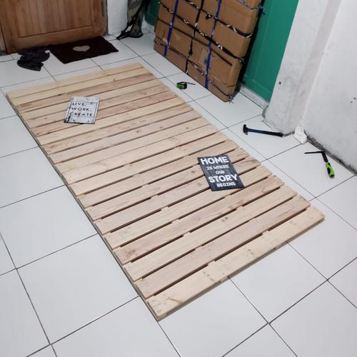 Jual Dipan Lesehan Kayu Palet Tatakan Alas Kasur Tempat Tidur 120×200×3 ...