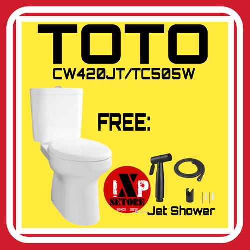 Jual KLOSET DUDUK TOTO CW420/TC505W ORIGINAL COMPLETE SET TOILET SEAT ...