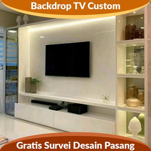 Jual PROMO Backdrop TV Custom Bahan PVC Board Gratis Survei Desain ...