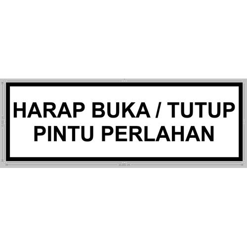 Jual BUKA TUTUP PINTU (STICKER ONLY) - 10 x 30 cm - Kota Tangerang ...