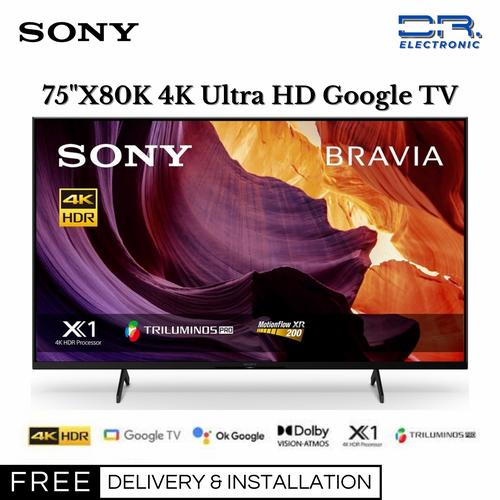 Jual SONY Bravia LED X80K 4K HDR Google TV 75 Inch KD-75X80K 75X80K ...