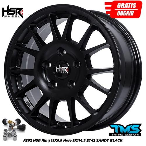 Jual Velg New HSR Fe02 R15 Hole 5X114,3 For Innova, Terios, Ertiga, Dll ...