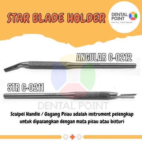 Promo STAR Dental Scaple/Scalpel Handle/Gagang Pisau Bedah-Dental ...
