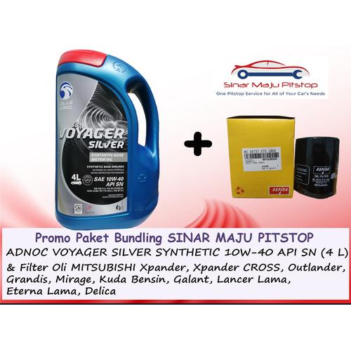 Jual Paket Oli ADNOC VOYAGER 10W-40 SN & Filter MITSUBISHI XPANDER ...