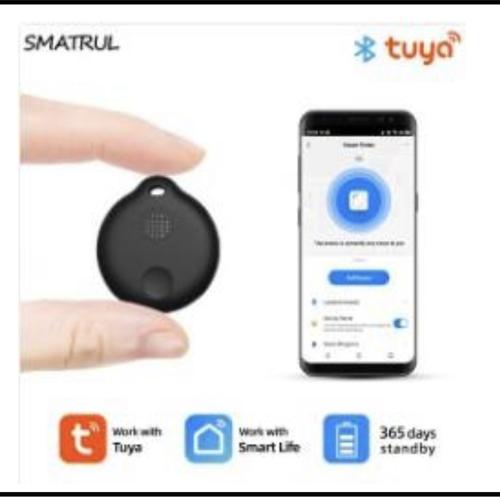 Jual Smatrul Black Smart Finder Tracker Bluetooth Key Tag Finder Tuya ...