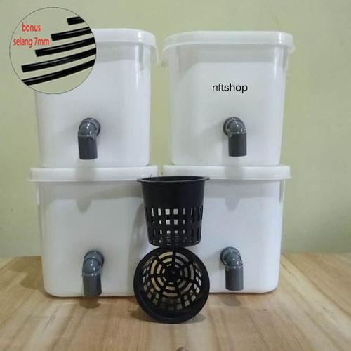 Jual Set Dutch Bucket 4 Ember Tanaman Buah Sayur Hidroponik - Kota ...