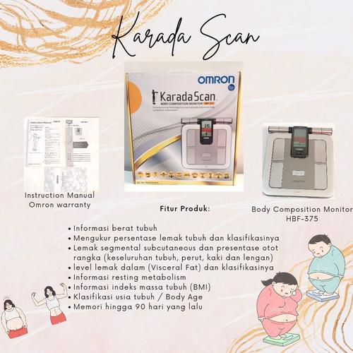 Jual Timbangan Badan Body Fat OMRON KARADA SCAN HBF-375 - Kab. Bogor ...
