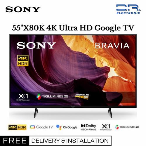 Jual SONY Bravia LED X80K 4K HDR Google TV 55 Inch KD-55X80K 55X80K ...