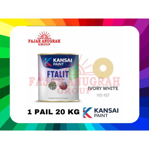 Jual Kansai Ftalit Gloss Ivory white 115-157 Cat Kayu dan Besi 20 Kg ...