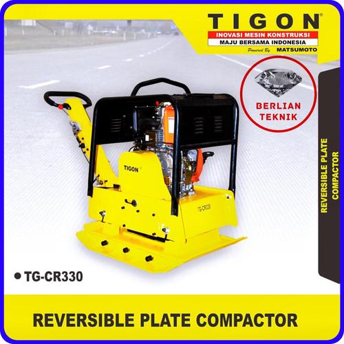 Jual Reversible Plate Compactor Tigon TG-CR 330 + Mesin Diesel 10 HP ...