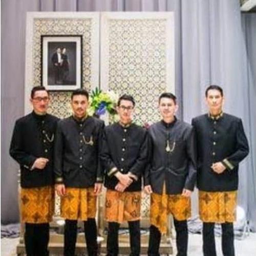 Jual beskap Sunda bordir kostum pria tradisional nan alegan hitam ...