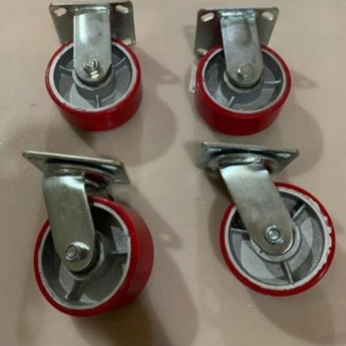 Jual Roda trolly Pu heavy Duty 5" inch (2hidup 2mati) - Jakarta Barat ...