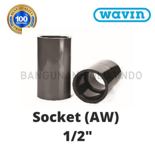 Jual Socket (AW) / Wavin ORIGINAL / Fitting Pipa PVC - 1/2" - Jakarta ...