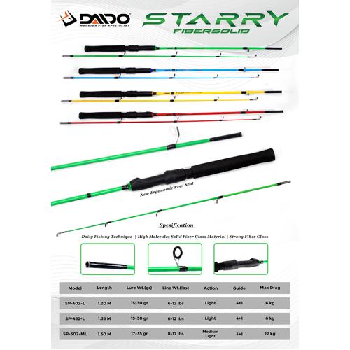 Jual JORAN DAIDO STARRY FIBER SOLID PANJANG 120CM 135CM 150CM - 120CM ...