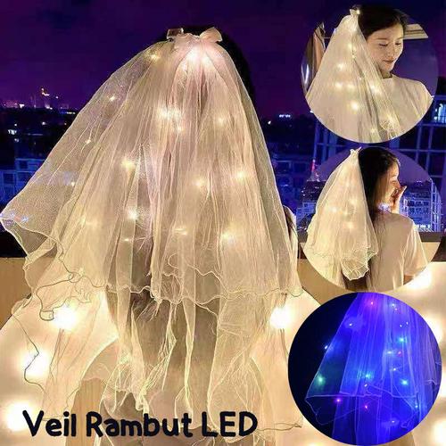 Jual Veil LED anak - dewasa Bridal Crown LED Slayer kerudung lampu ...