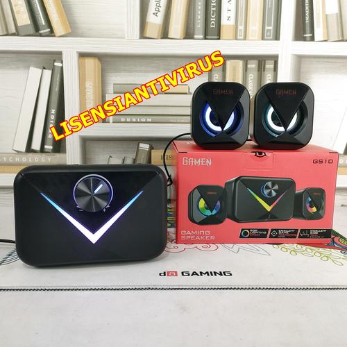 Jual GAMEN GS10 Multimedia Speaker Gaming 2.1CH Subwoofer with RGB ...
