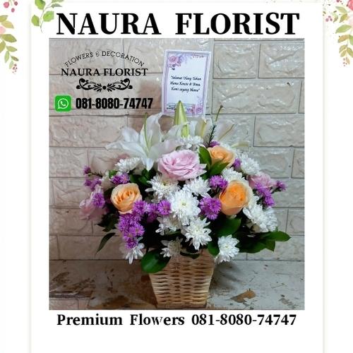 Jual rangkaian bunga/mawar pink/ bunga meja/ anniversary/bunga asli ...