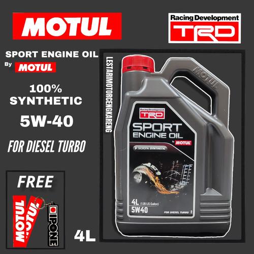 Jual OLI MOBIL MOTUL TRD SPORT ENGINE DIESEL TURBO 5W-40 4000ML ...