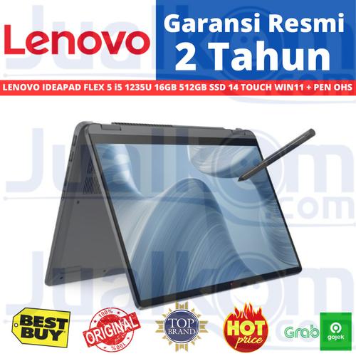 Jual LENOVO IDEAPAD FLEX 5 i5 1235U 16GB 512GB SSD 14 TOUCH WIN11 + PEN ...