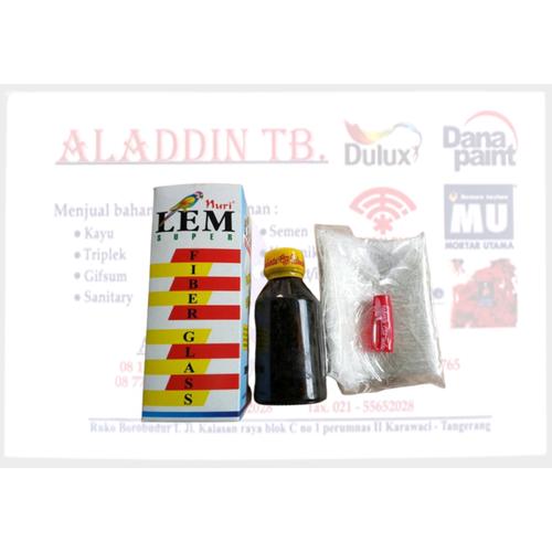 Jual Lem Fiber Glass Nuri Lem Resin Lengkap Hardener Serat Fiber 250ML ...