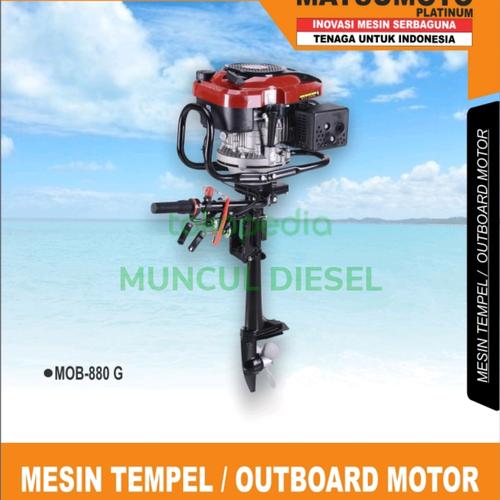Jual Mesin Tempel Perahu Matsumoto MOB880 GR / Mesin Perahu Tempel 4tak ...
