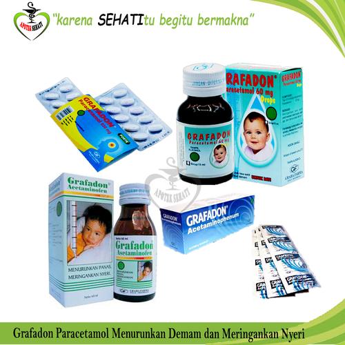 Promo Grafadon Obat Demam Sakit Kepala Syrup Drop Tablet Paracetamol ...