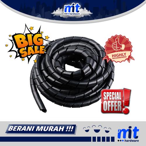 Jual Pembungkus / Pelindung Kabel Listrik Selang Spiral Ukuran 10MM x ...