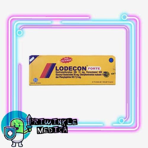 Jual lodecon forte tablet tab obat batuk pilek 100's 100 kaplet / box ...