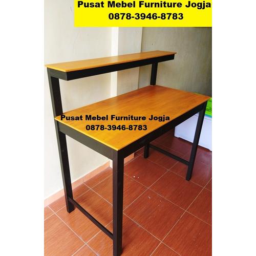 Jual Meja Produksi Kerja Kantor Pabrik Industri Rak Tingkat Kayu Mahoni ...
