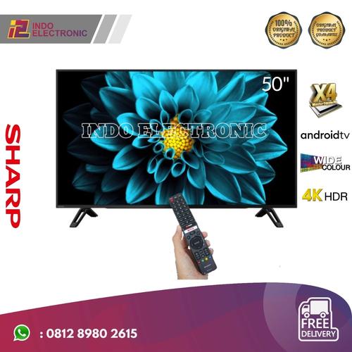 Jual TV SHARP 4T C50DK1I LED TV 50 Inch UHD 4K TV ANDROID 11.0 ...