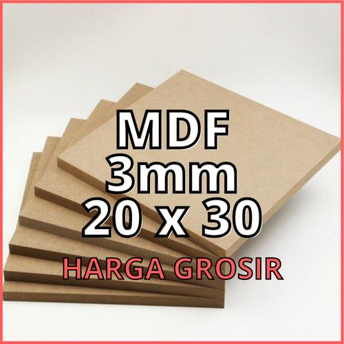 Jual PAPAN KAYU MDF 3mm UKURAN 20x30 cm HALUS KUAT mdf board - Kota ...