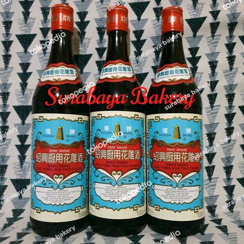 Jual Arak Masak Shao Hsing Hua Tiao Chiew Pagoda Brand 640ml - Kota ...