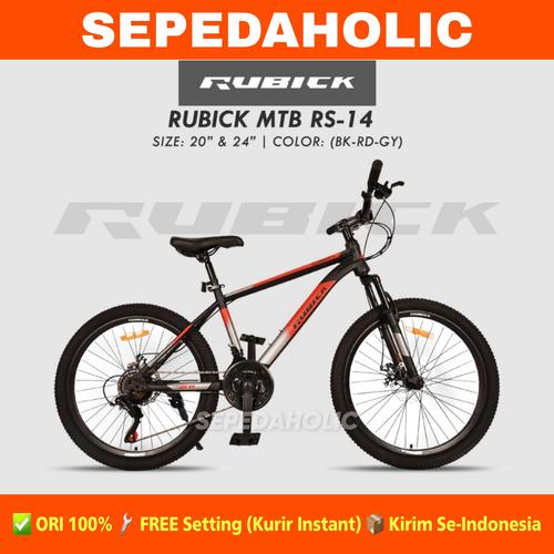 Jual Sepeda Gunung MTB RUBICK RS 14 Ukuran 20 24 Inch Rem Cakram 21 ...