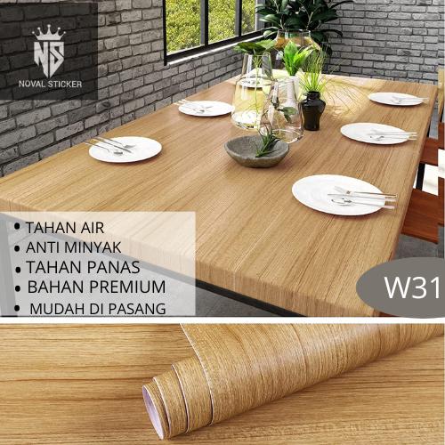 Jual wallpaper/stiker motif kayu berserat 3D , stiker kayu premium ...