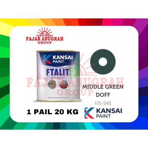 Jual Kansai Ftalit middle green doff 115-545 Cat Kayu dan Besi 20 Kg ...