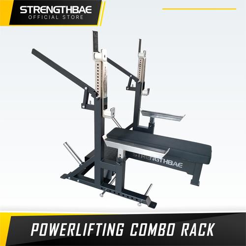 Jual Combo Rack STRENGTHBAE – Squat Stand Flat Bench Press Powerlifting ...