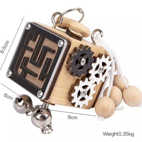 Jual Wooden Smart Busy Cube - 7 in 1 Activity Box Mainan Motorik Kotak ...