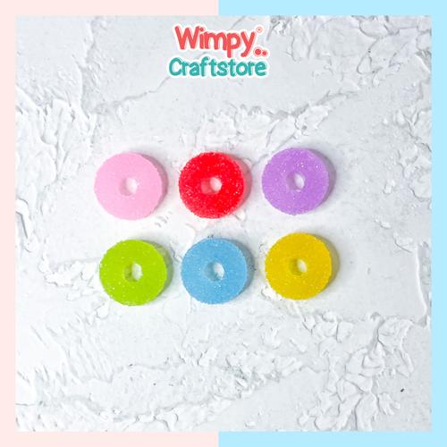 Jual Wimpy Fake Food Replica Gummy Donut Miniature Doll House Ornament ...