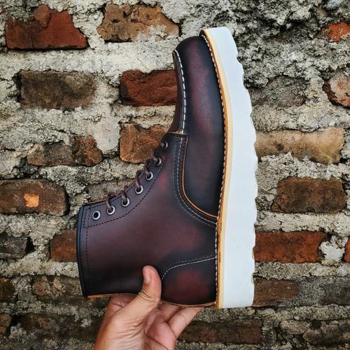 Promo Moc Toe Custom - Seaptu Boots Moc Toe Model Redwing Kulit Sapi ...